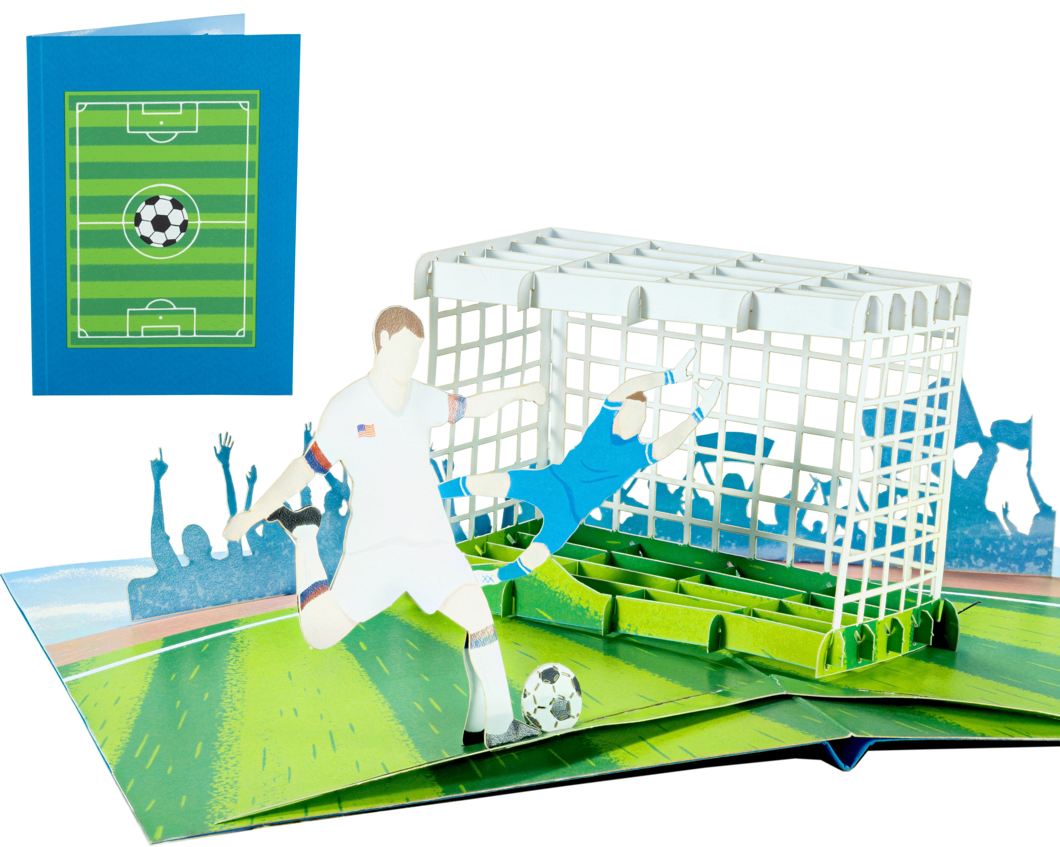 Soccer Player - 3D Pop Up Greeting Card for All Occasions – WOW Pop Up Card