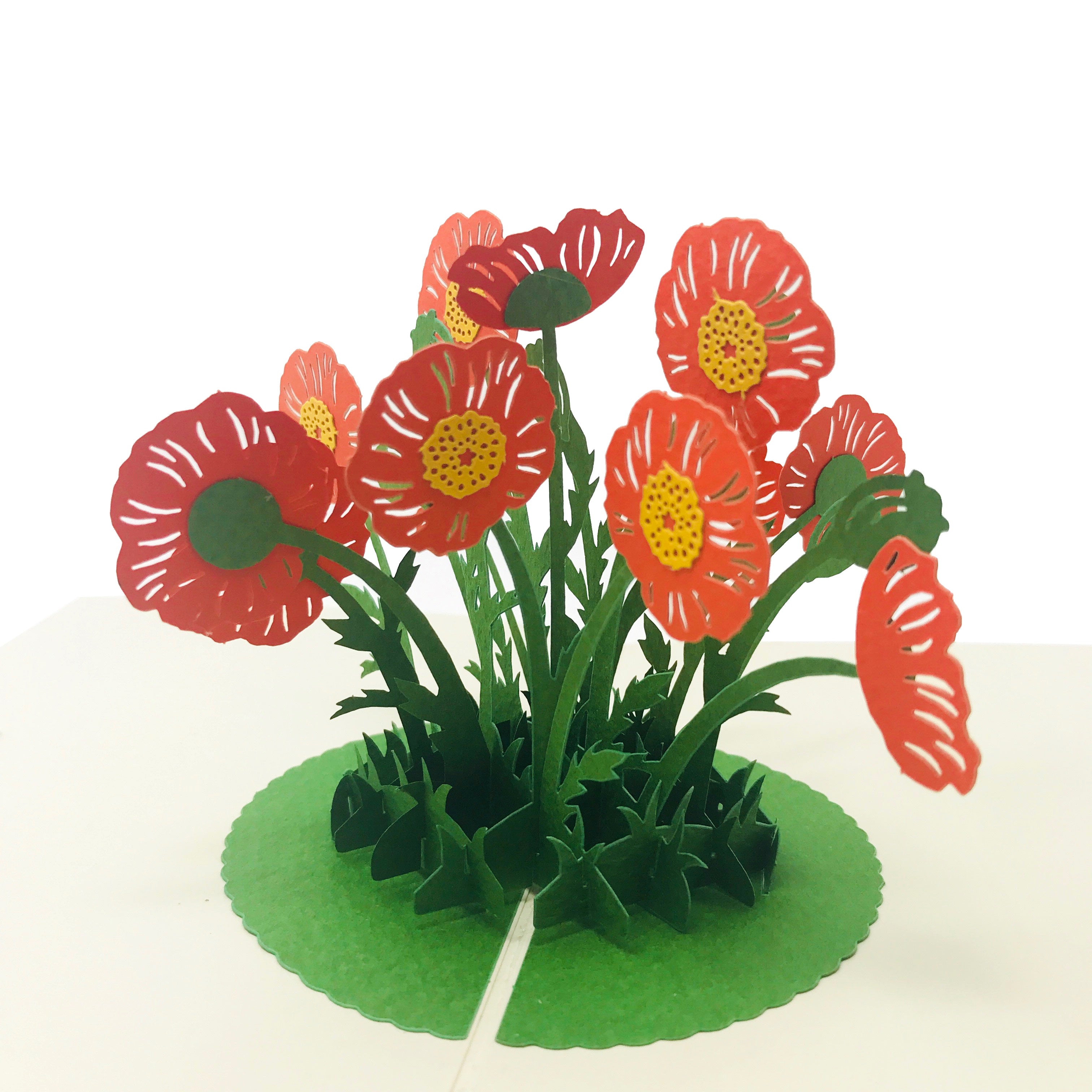 Wow Poppy Flower - 3D Pop Up Greeting Card – WOW Pop Up Card