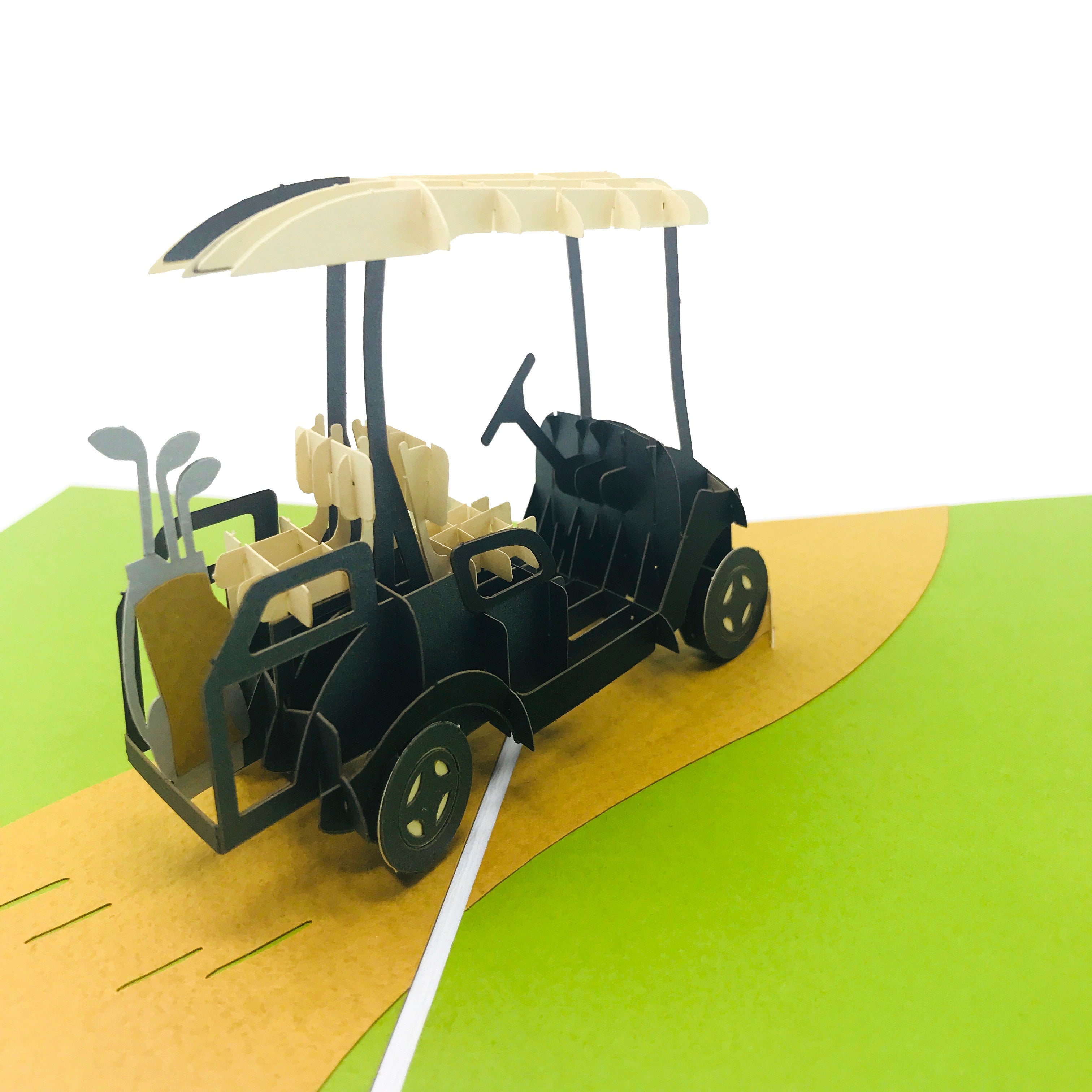 Wow Golf Cart - 3D Pop Up Greeting Card – WOW Pop Up Card