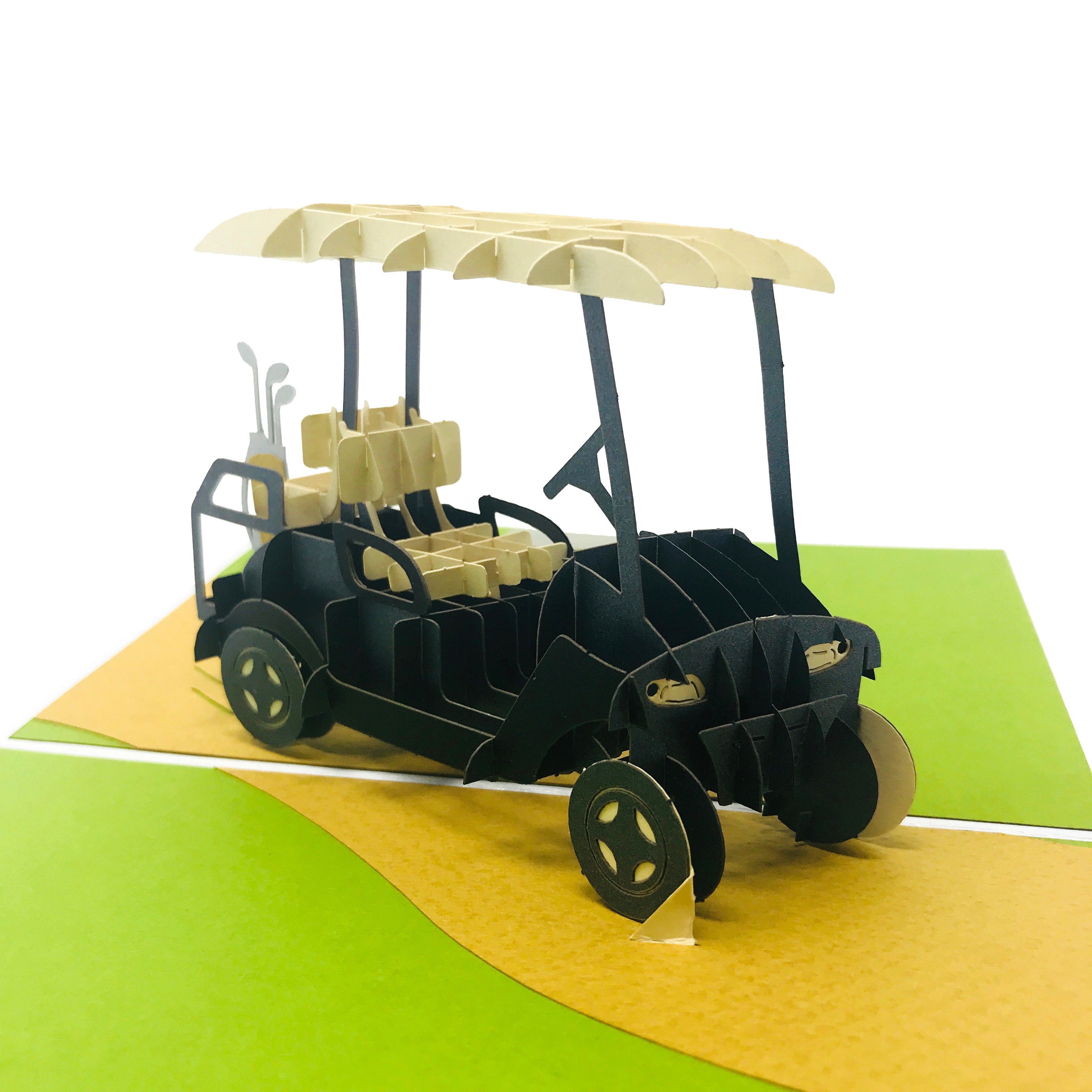 Wow Golf Cart - 3D Pop Up Greeting Card – WOW Pop Up Card