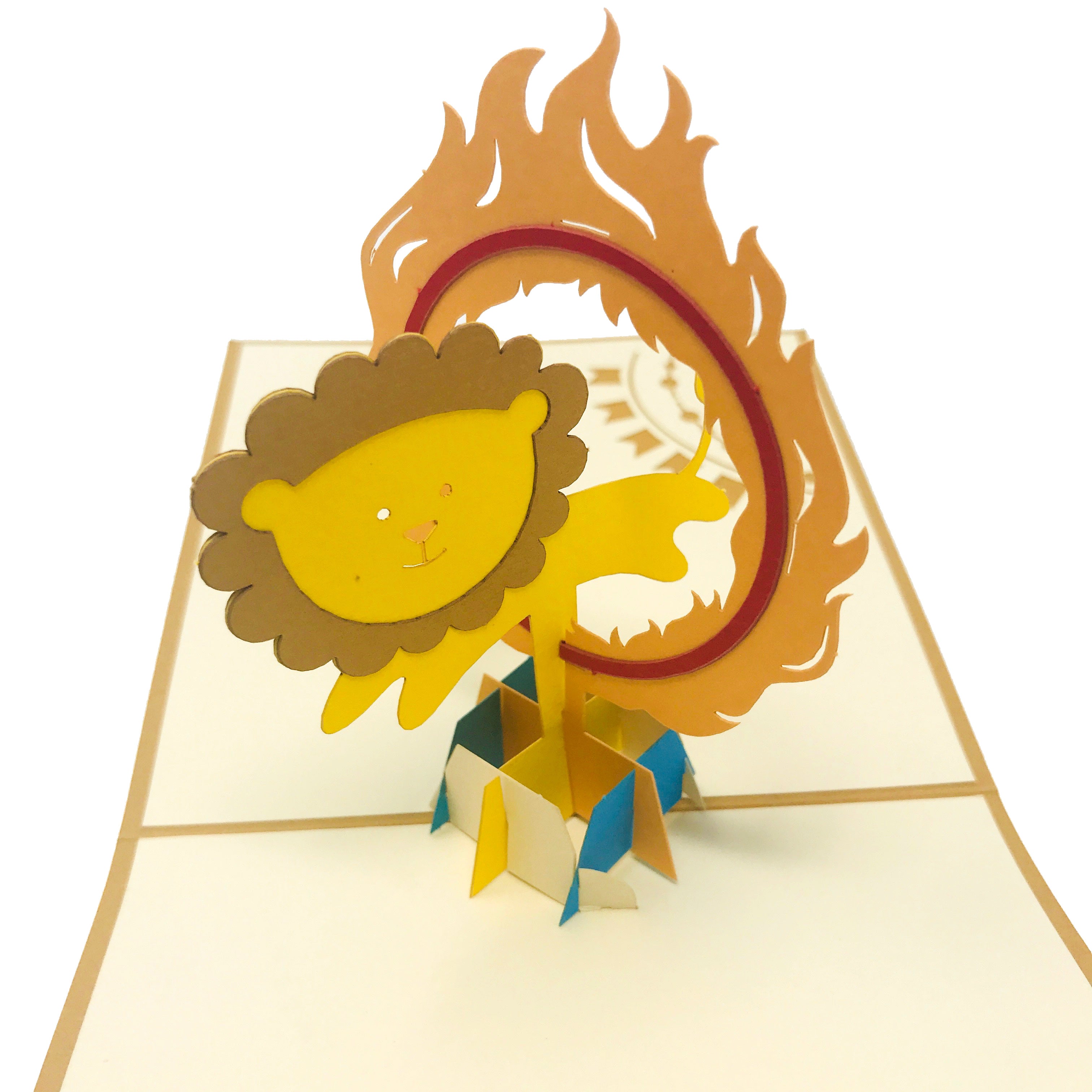 Circus Lion - 3D Pop Up Greeting Card – WOW Pop Up Card