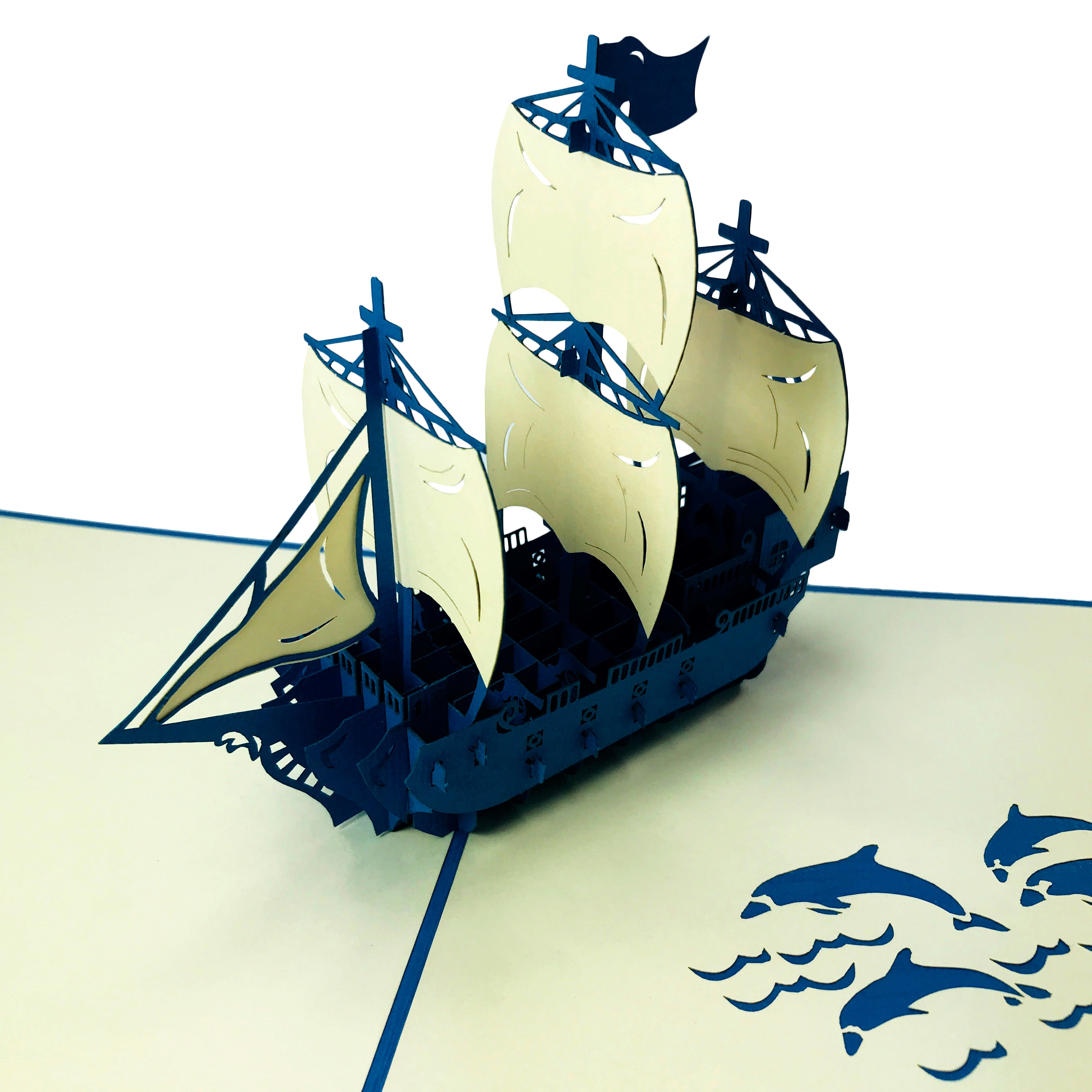 Blue Ocean Ship - Pop Up Card – WOW Pop Up Card
