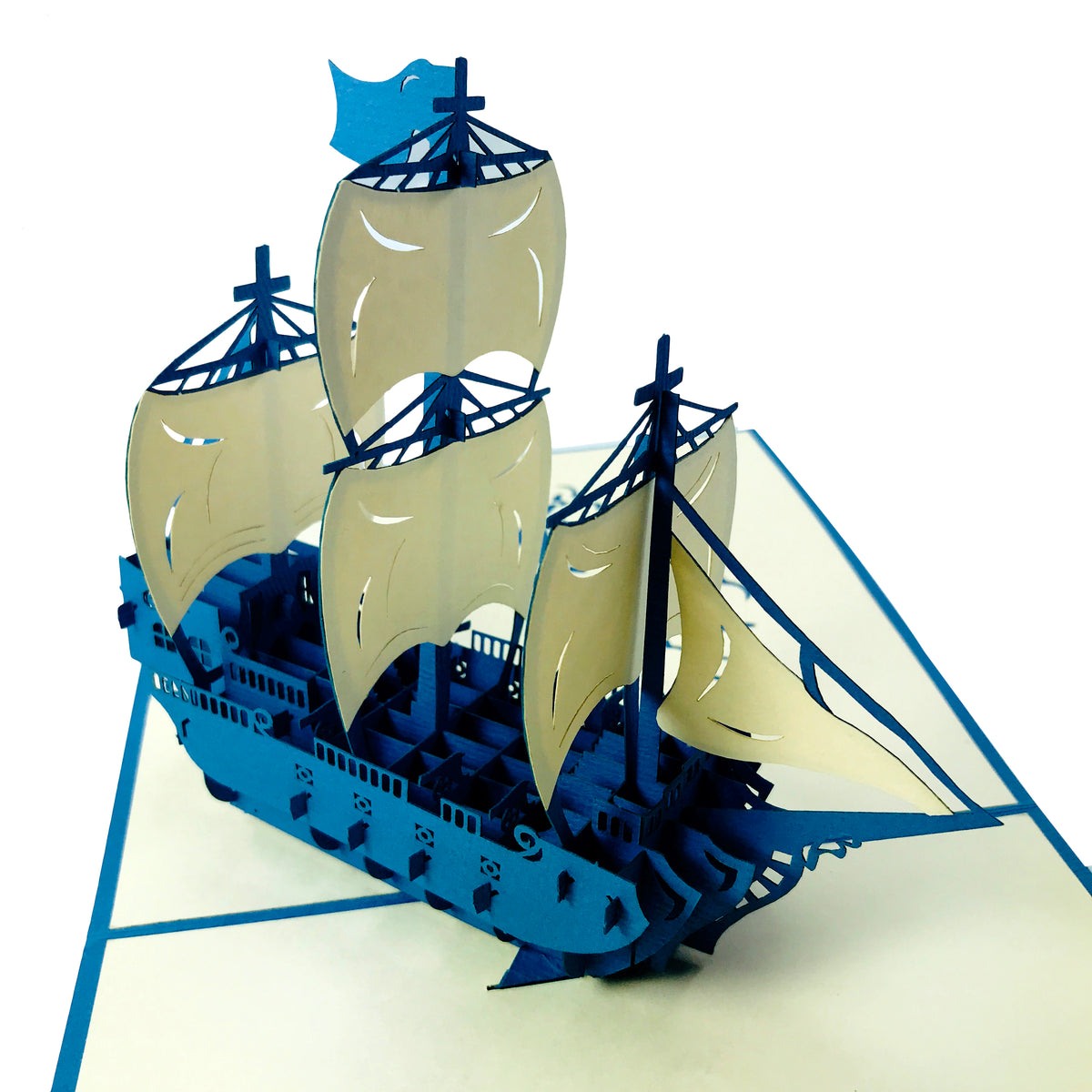 Blue Ocean Ship - Pop Up Card – WOW Pop Up Card